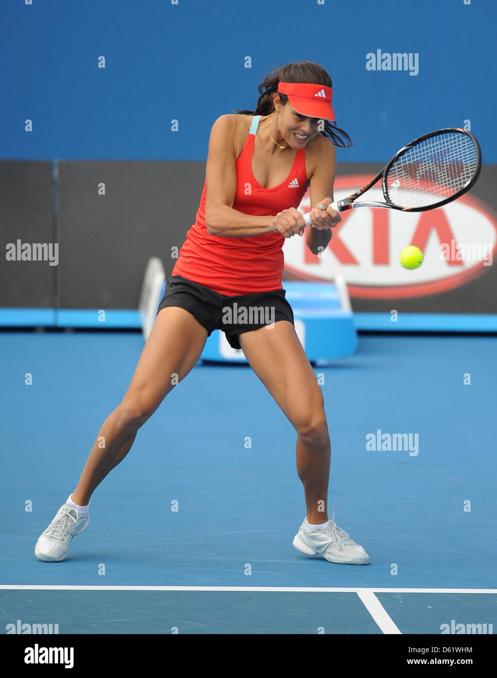 Ana Ivanovic Australian Open Practice Session Melbourne, Australia - 15.01.12 Stock Photo - Alamy