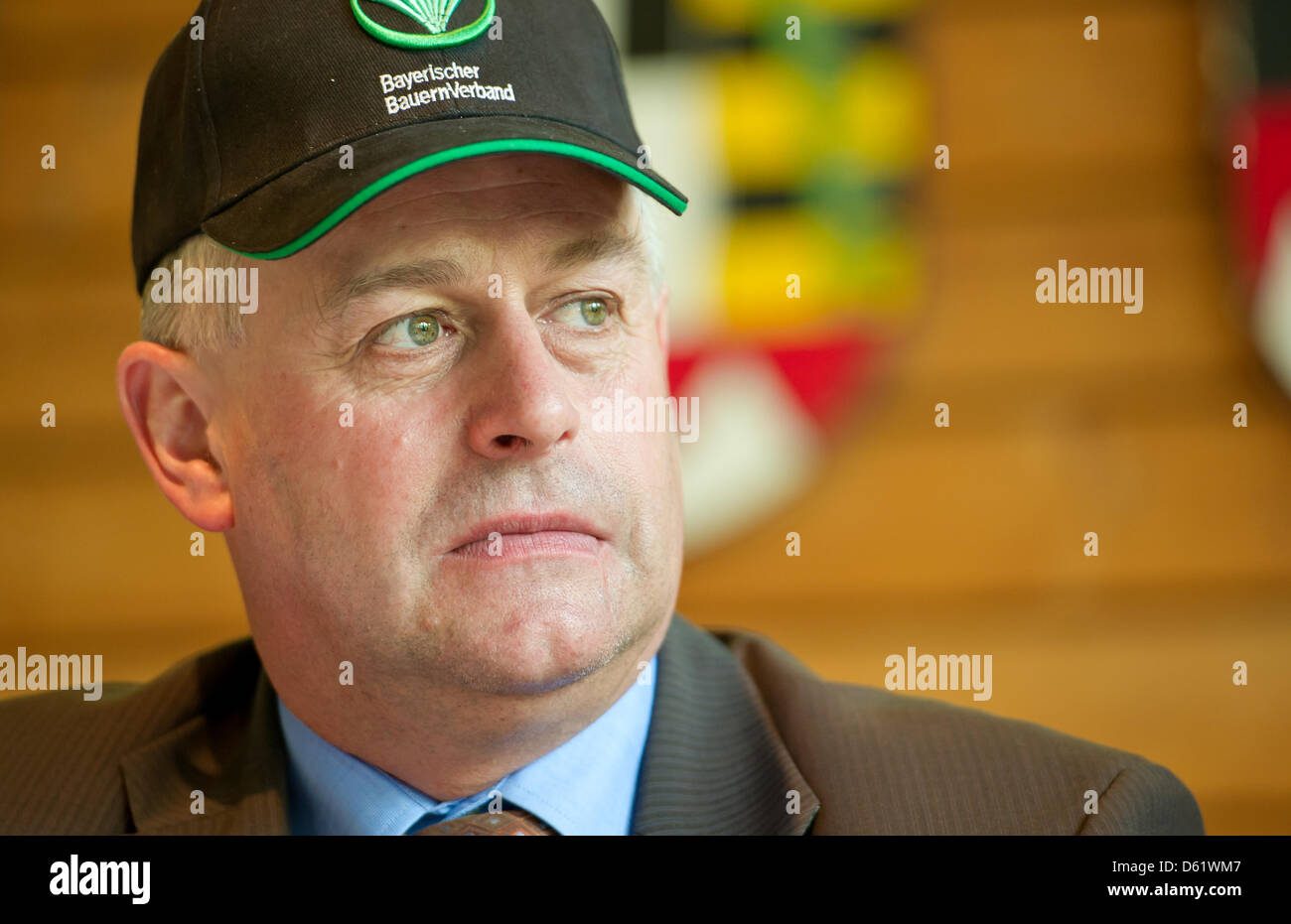 The new president of the Bavarian Farmers' Union (BBV) Walter Heidl ...