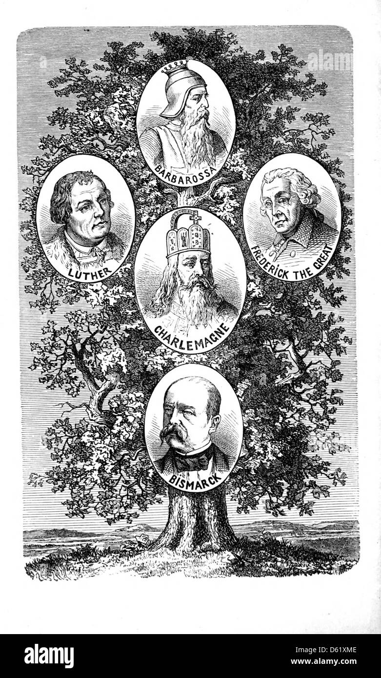 An 1874 illustration from *A School History of Germany*, covering the ...