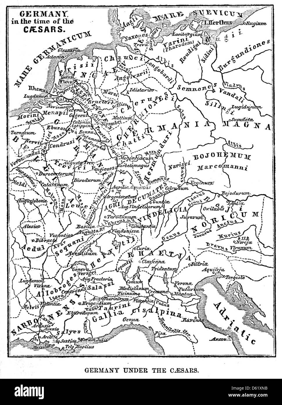 An illustration from 'A School History of Germany' (1874) showing ...