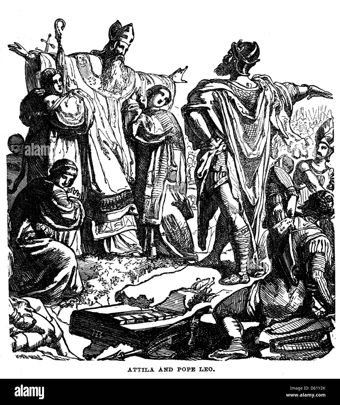 Attila pope leo Black and White Stock Photos & Images - Alamy