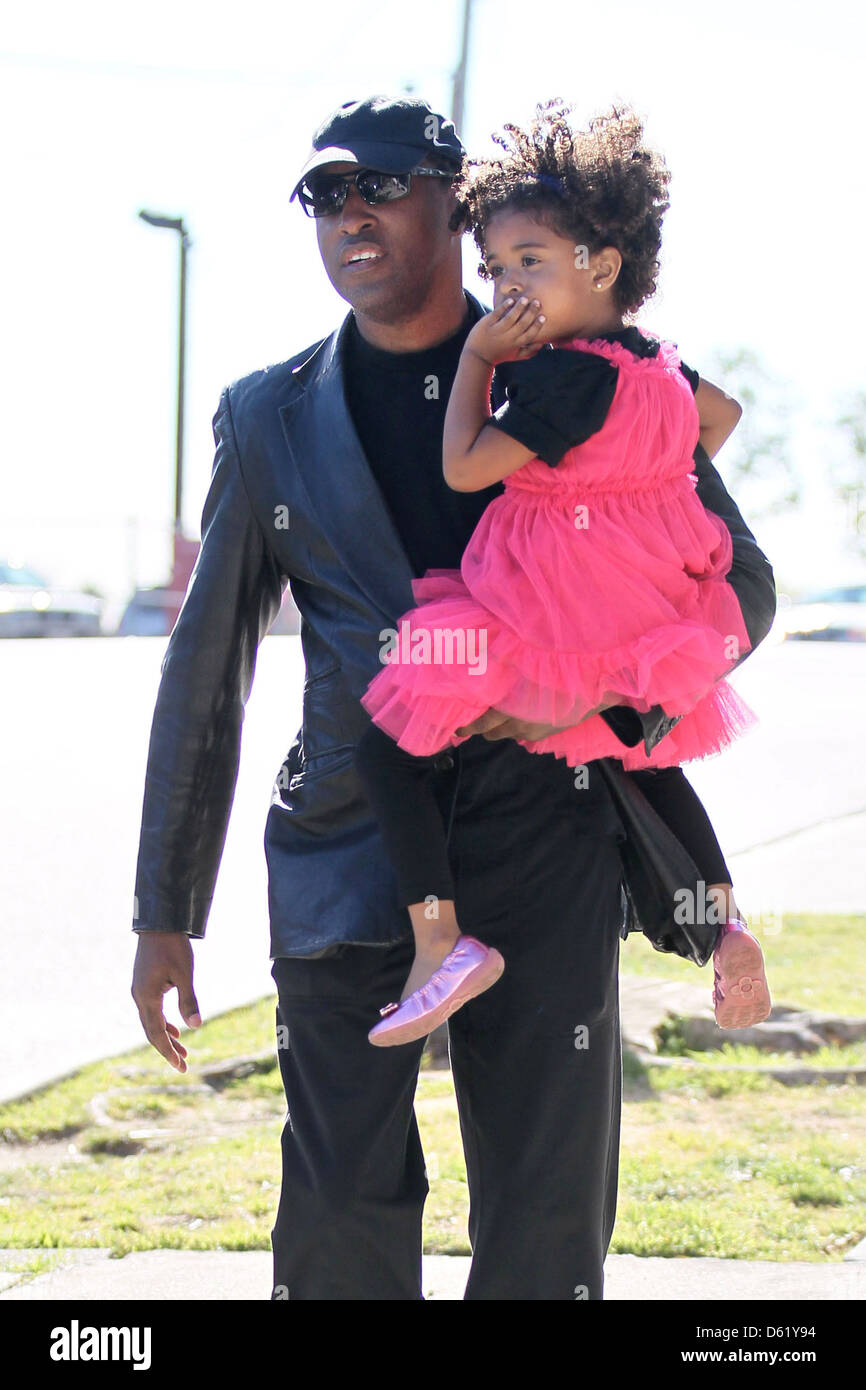 Singer Babyface and his daughter are seen out and about in Brentwood ...