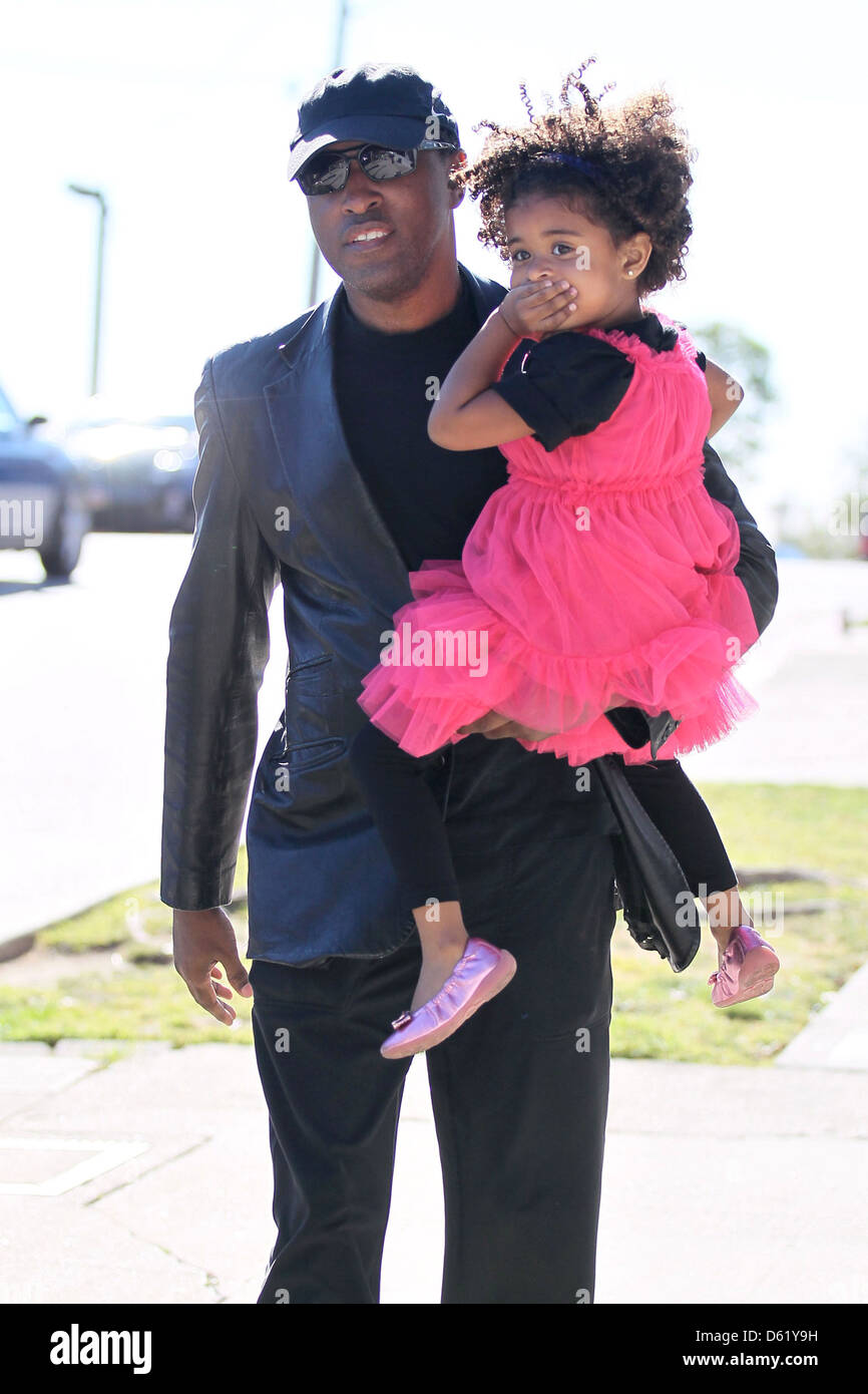 Singer Babyface and his daughter are seen out and about in Brentwood ...