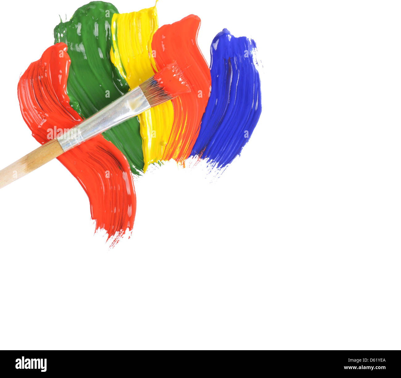 Abstract dabs colour paints Stock Photo - Alamy