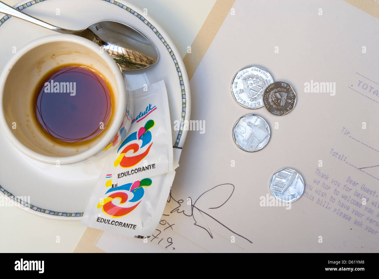 Tipping money coffee hi-res stock photography and images - Alamy