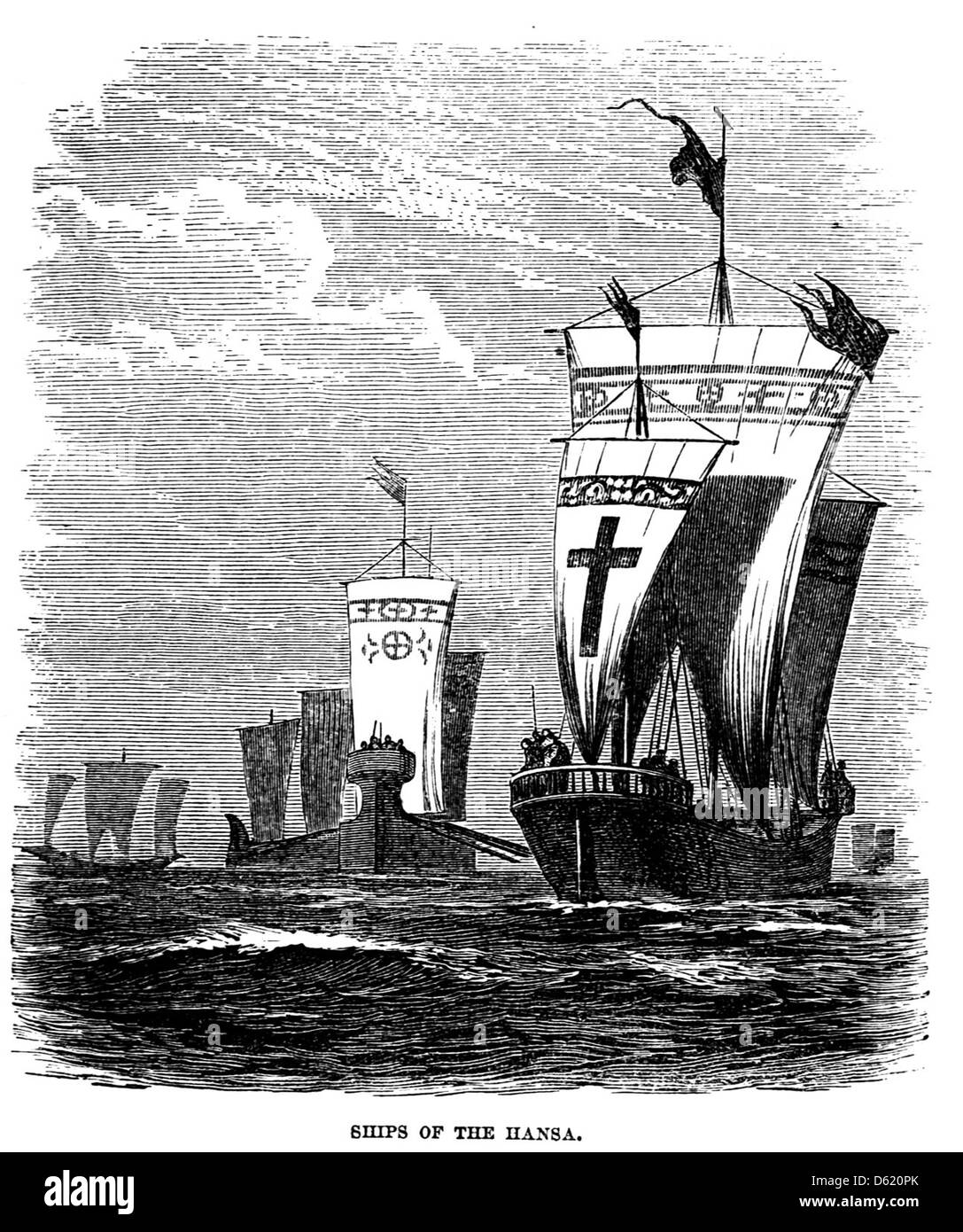 An illustration from 'A School History of Germany' (1874), depicting ...