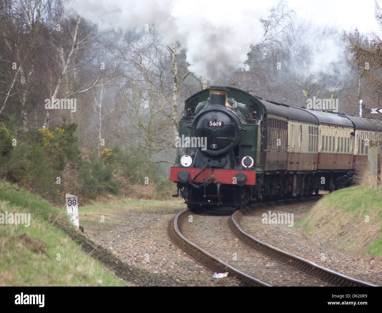 Steam loco 5619, North Norfolk railway Spring Gala 2011 Stock Photo - Alamy
