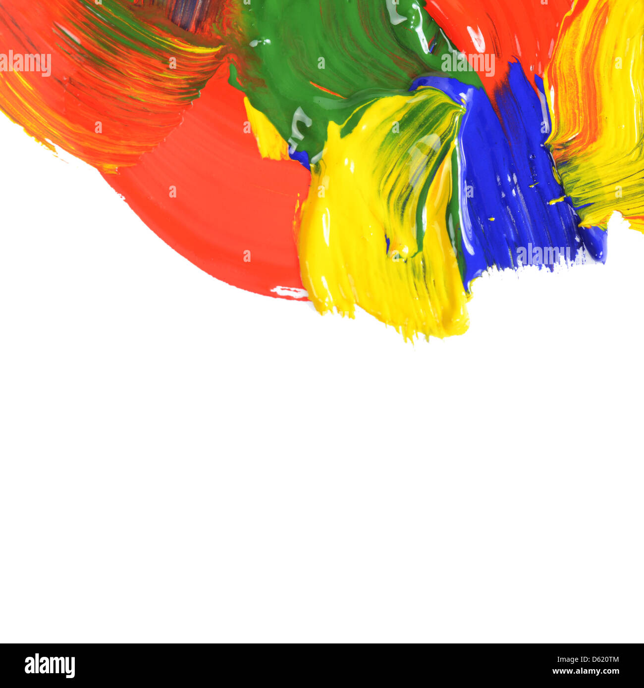Abstract dabs colour paints Stock Photo - Alamy