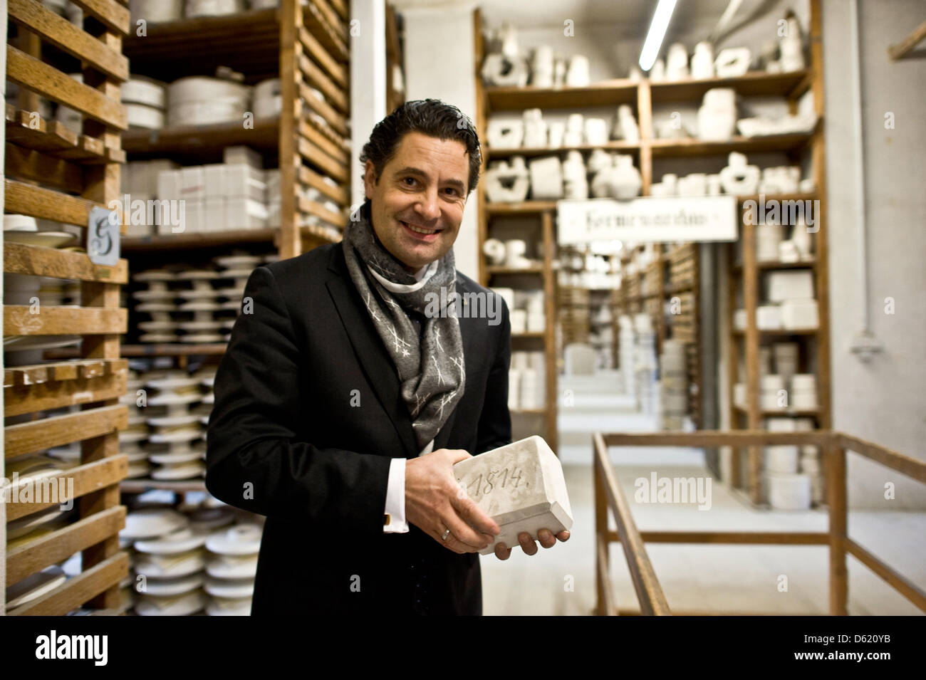 The director of Meissen china, Dr. Christian Kurtzke, is pictured at ...