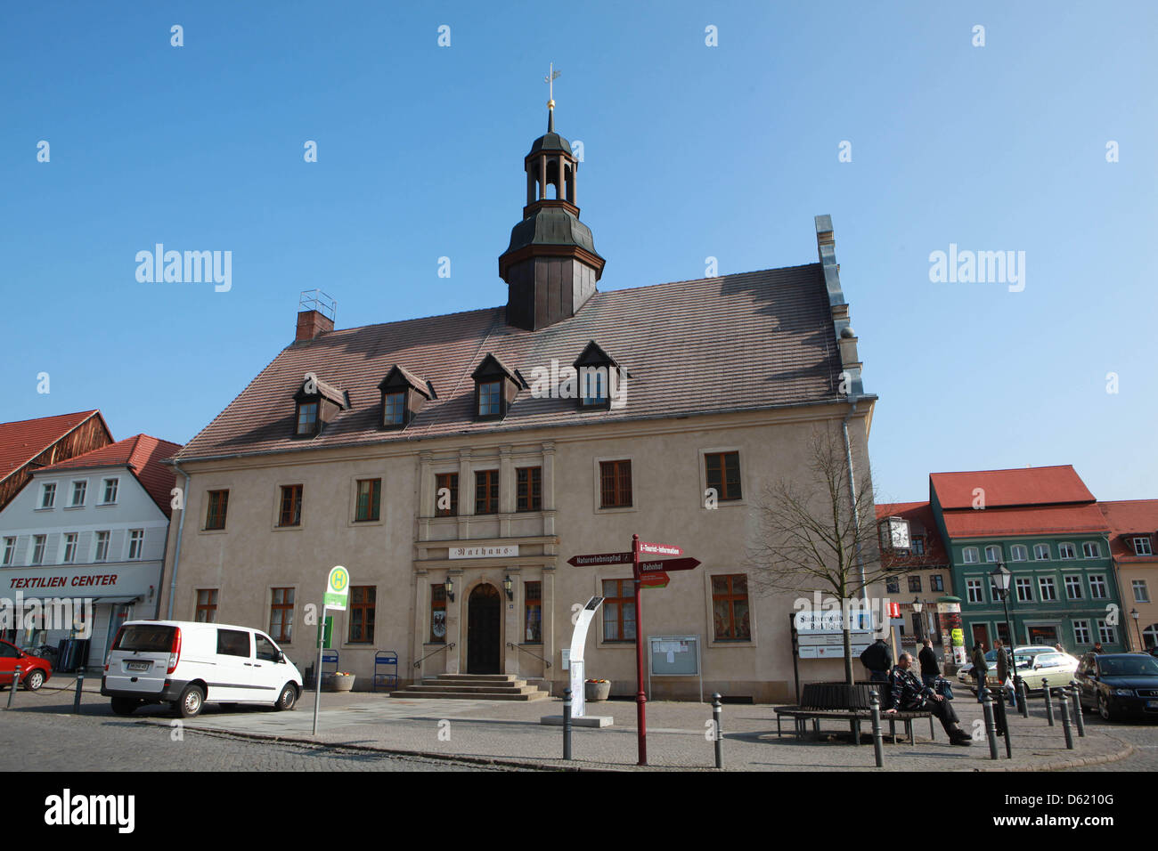 The city hall is pictured in Bad Belzig, Germany, 15 April 2012. Photo ...
