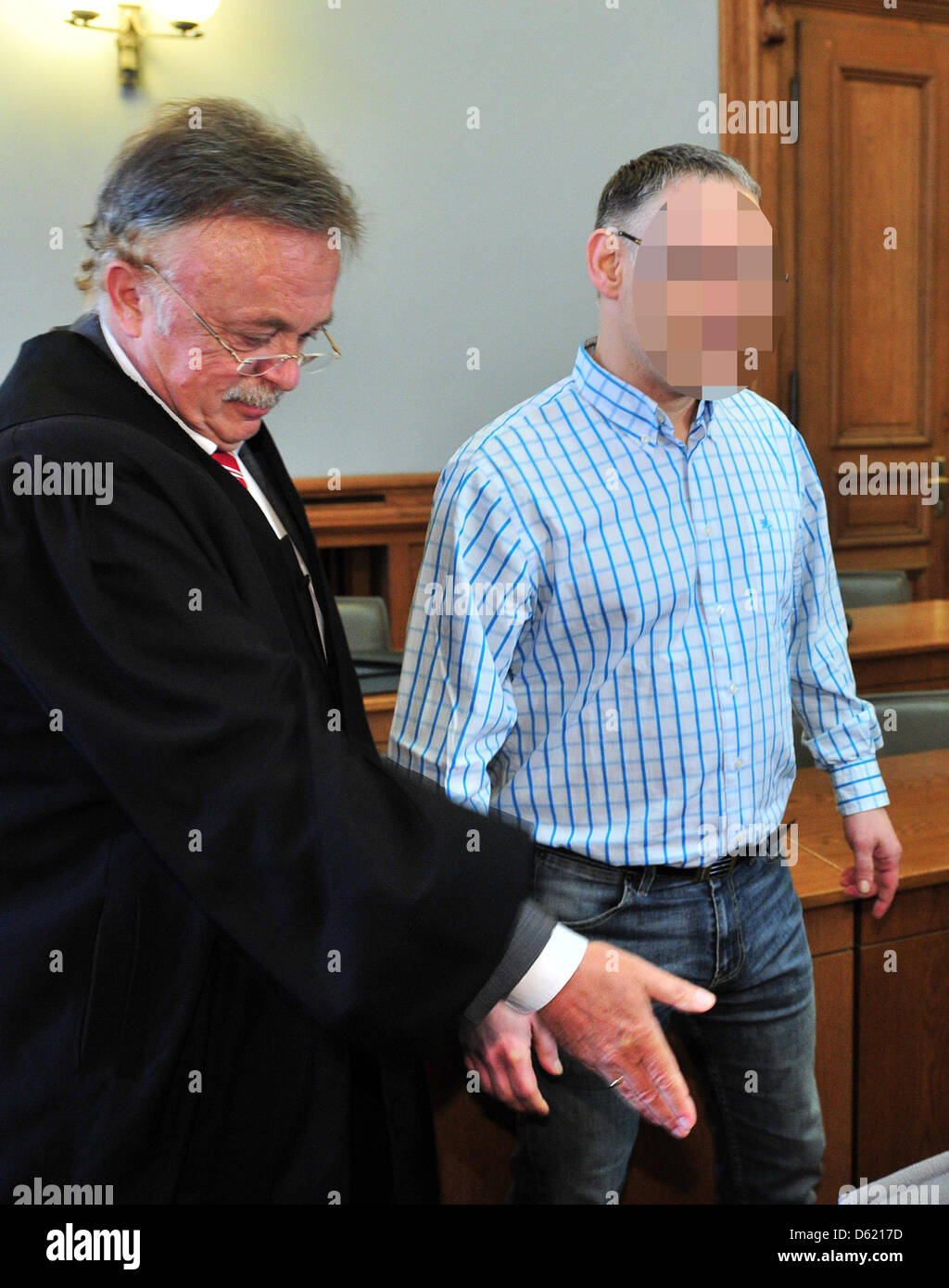 Founder and head of the illegal movie portal Kino.to, Dirk B. (R ...