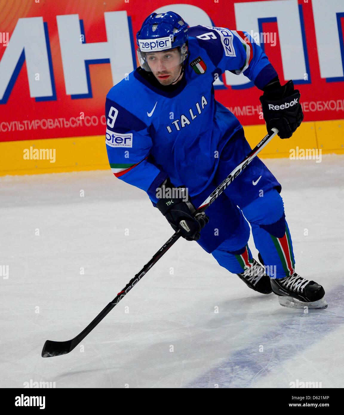 Italy's Derek Edwardson in action during the Ice Hockey World ...