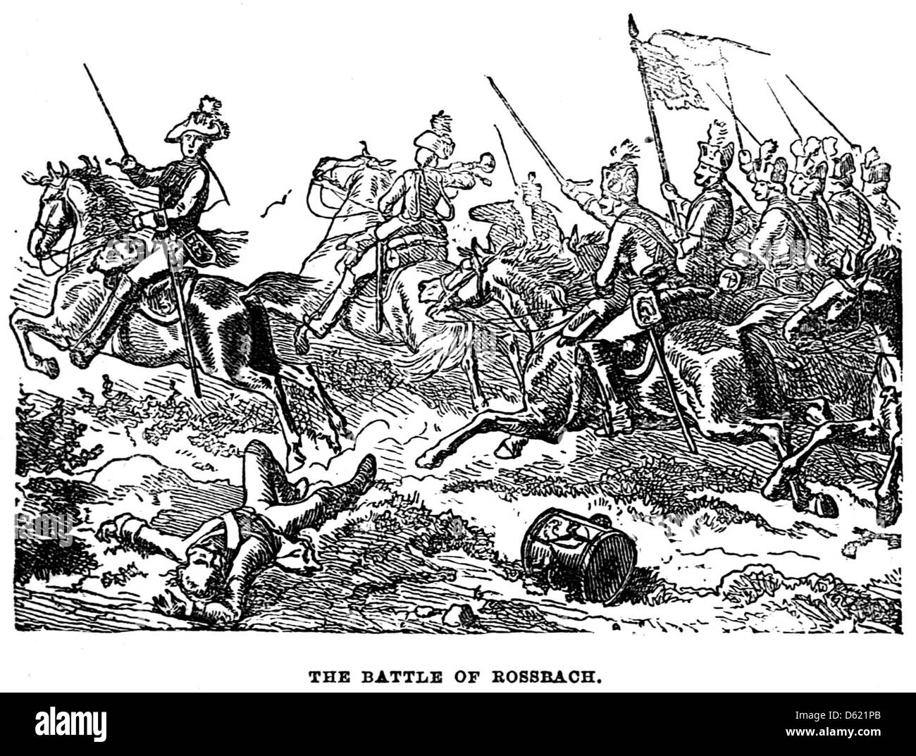 An illustration from a 1874 edition of 'A School History of Germany ...