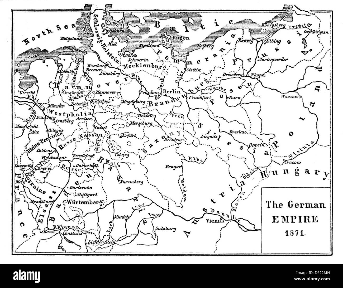 This 1874 illustration from a school history of Germany depicts the key ...