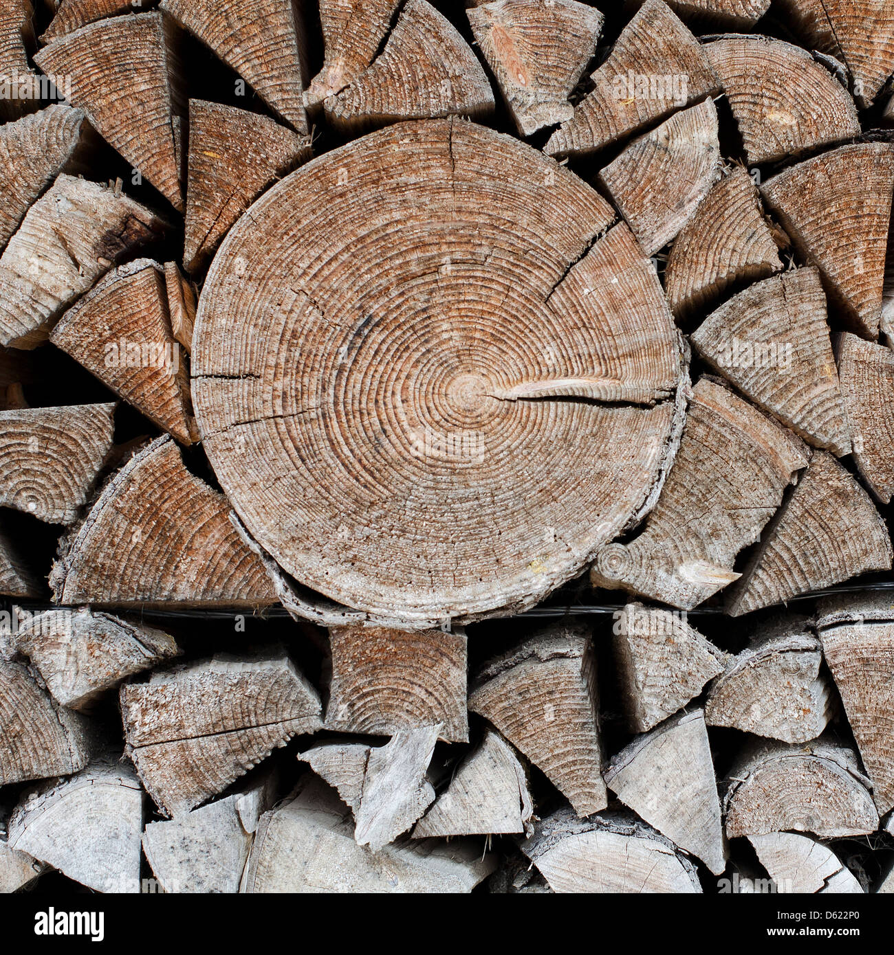 Woodpile of fire wood Stock Photo - Alamy