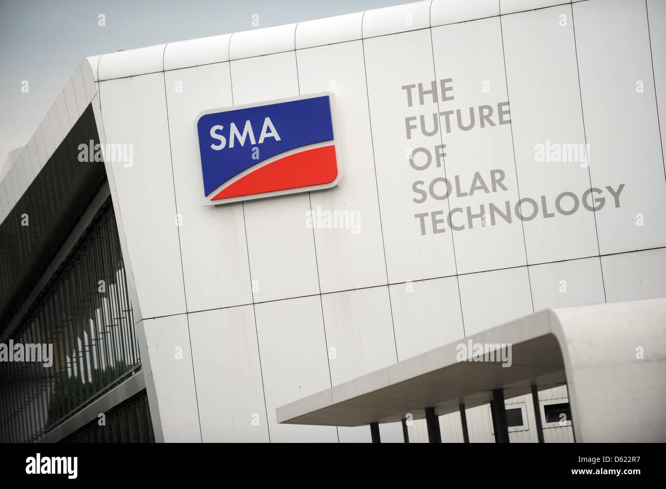 The plant of solar technology company SMA Solar in Niestetal, Germany ...