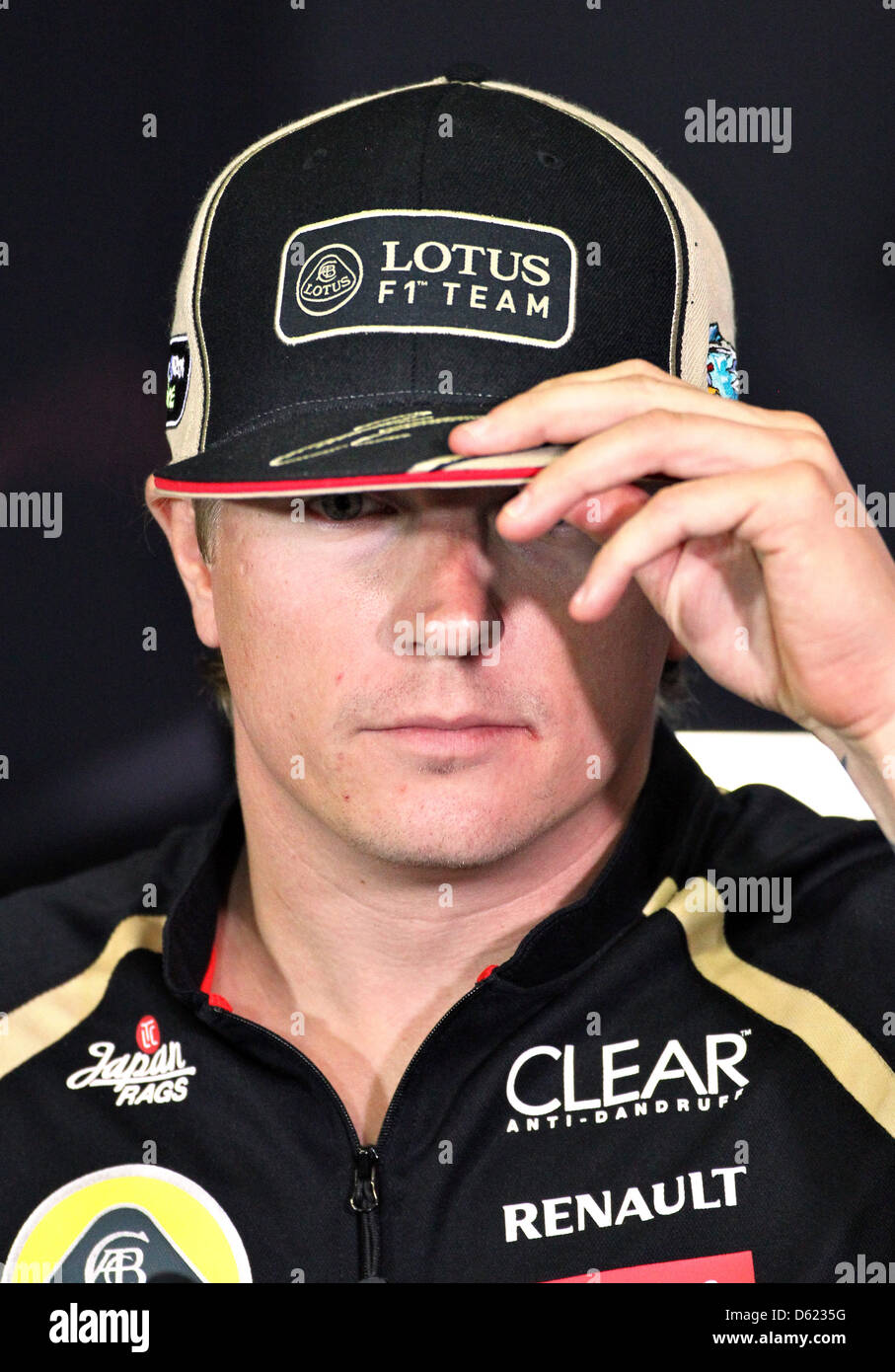 Finnish Formula One driver Kimi Raikkonen of Lotus is seen during the ...