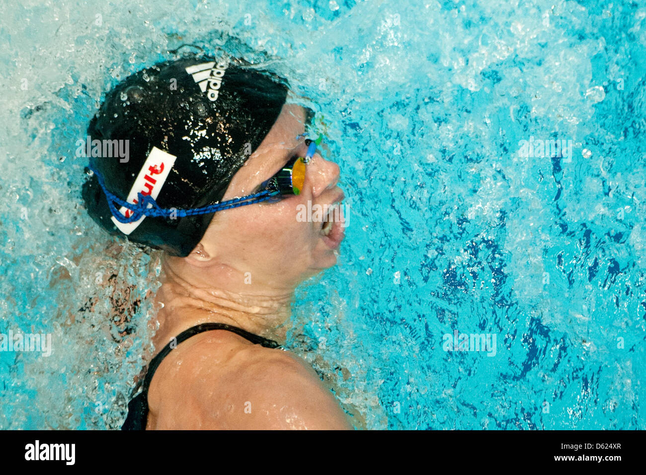 German swimmer Britta Steffen is pictured during the 100m freestyle ...