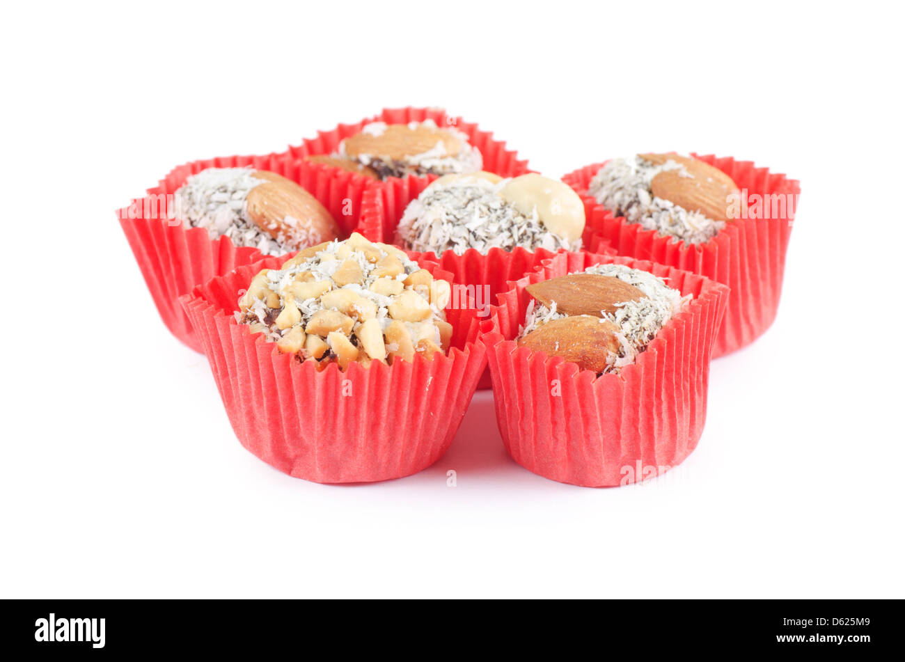 turkish delight on white background Stock Photo - Alamy