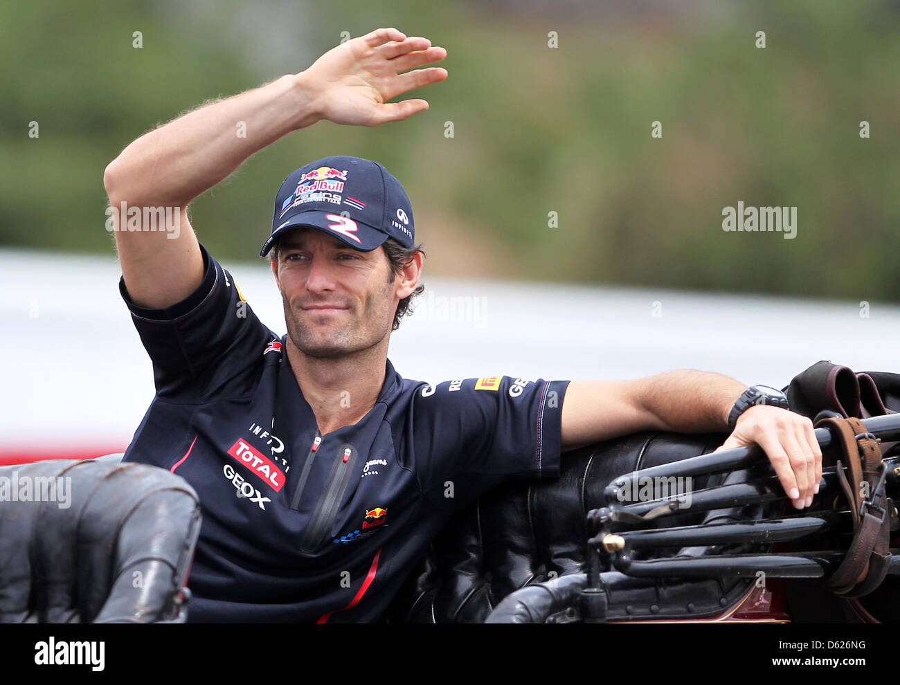 Australian Formula One driver Mark Webber of Red Bull joines the ...