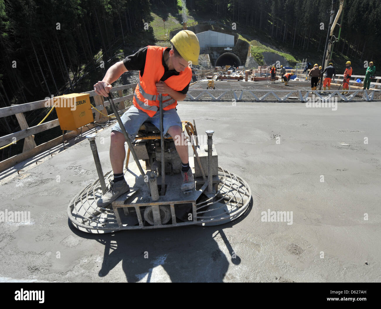 The Grubental Bridge is under construction near Goldisthal, Germany, 14 ...