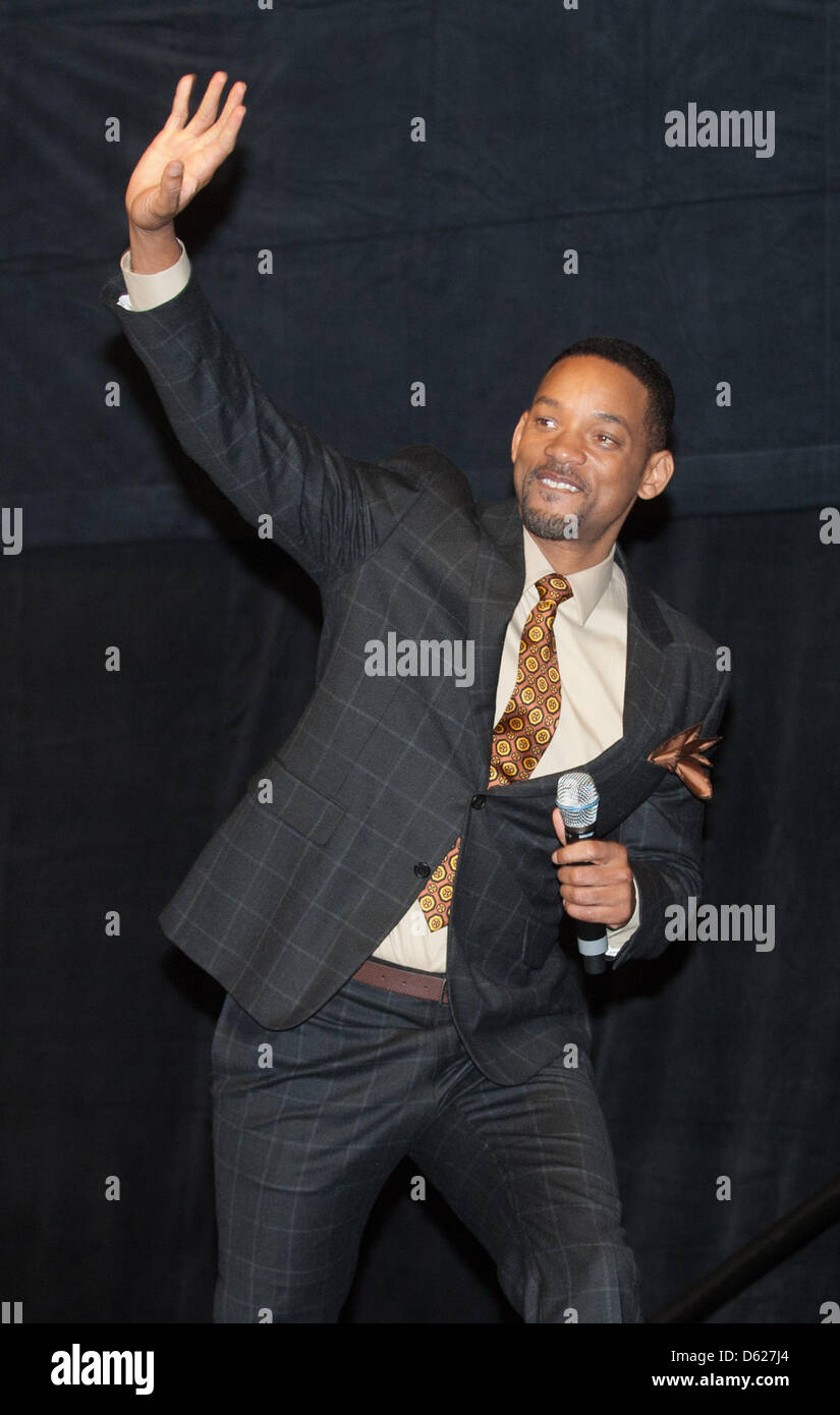 American actor Will Smith attends the German premiere of their new film ...