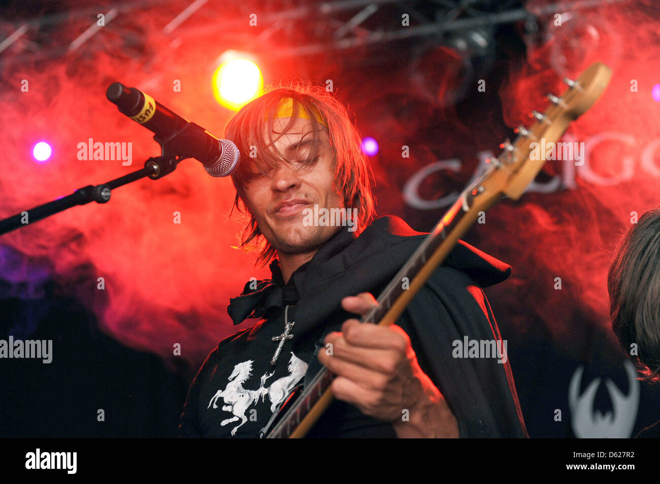 Gustaf Noren, singer and guitarrist of the Swedish band Caligola ...