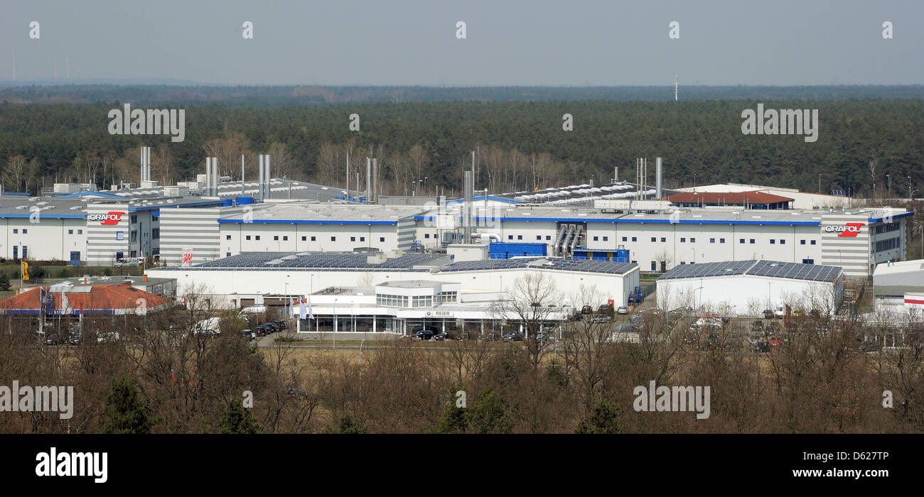 The premises of ORAFOL Europe in Oranienburg, Germany, 20 April 2012 ...