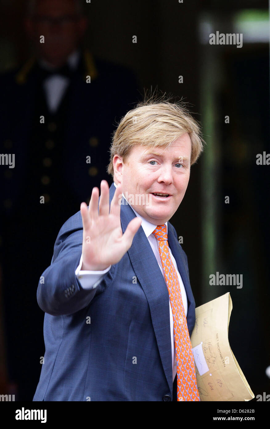 Dutch Prince Willem-Alexander arrives for the «Appeltjes van Oranje ...