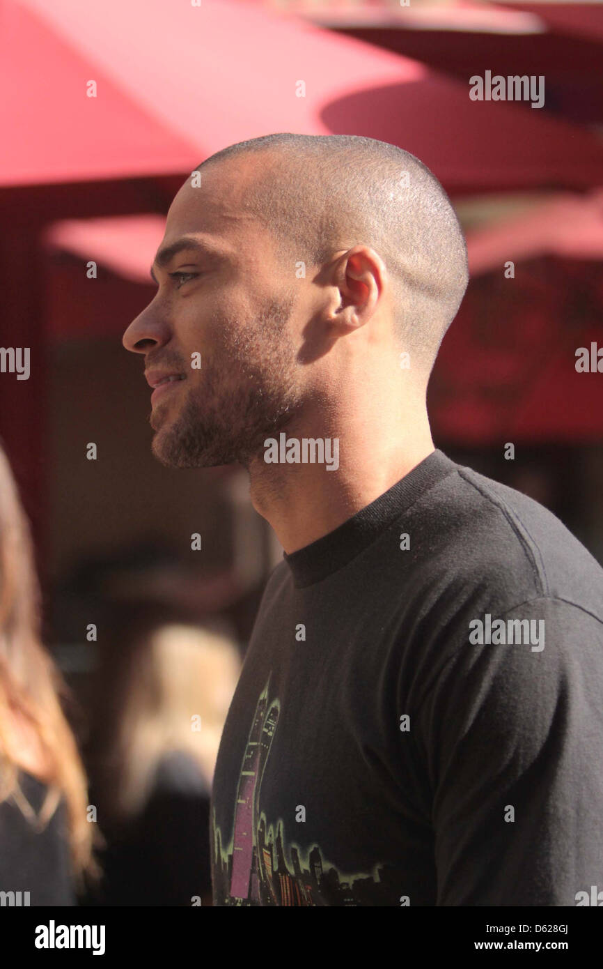 Actor Jesse Williams makes an appearance on 'Extra' at The Grove in ...