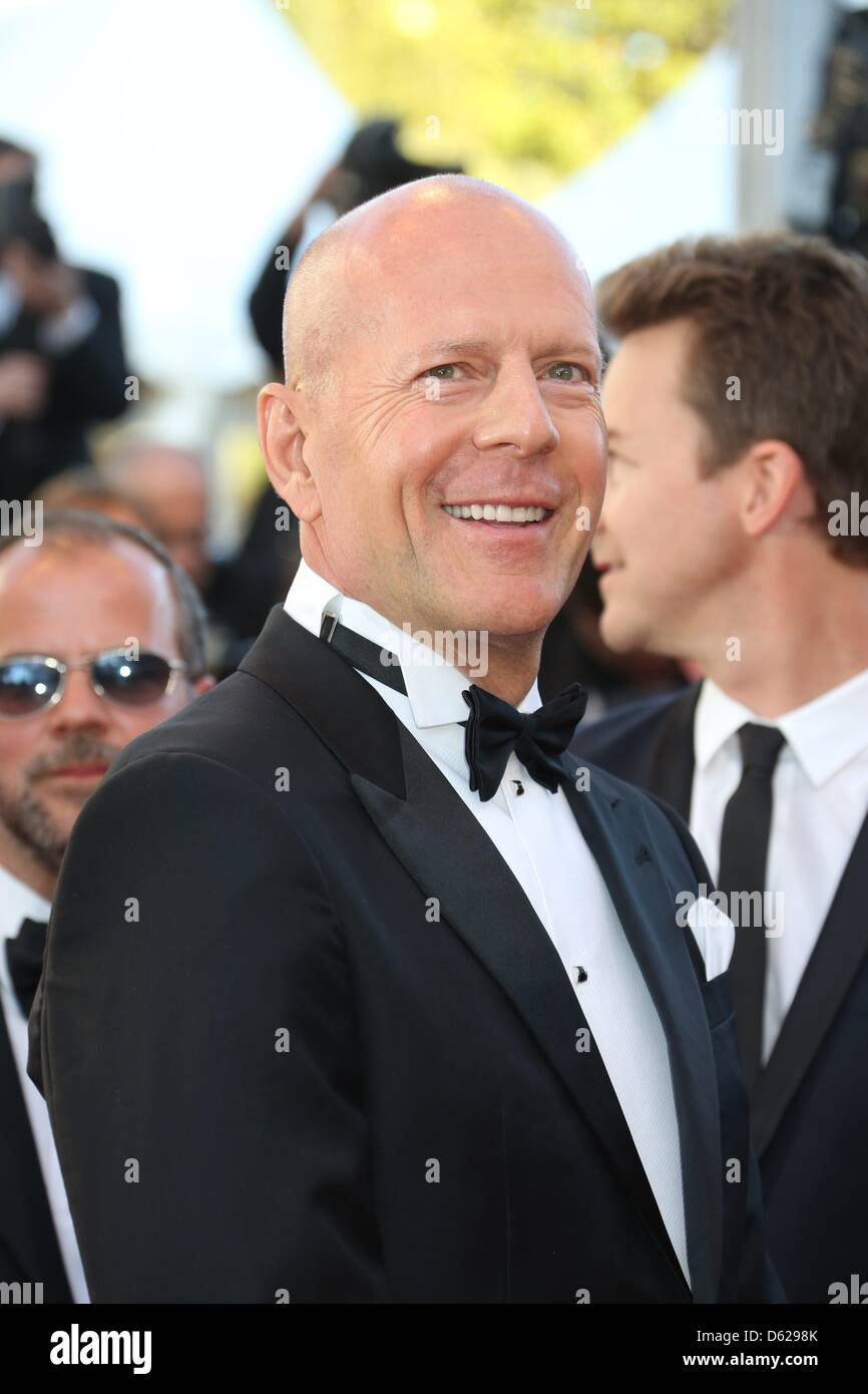 Actor Bruce Willis arrives at the opening of the 65th Cannes Film ...
