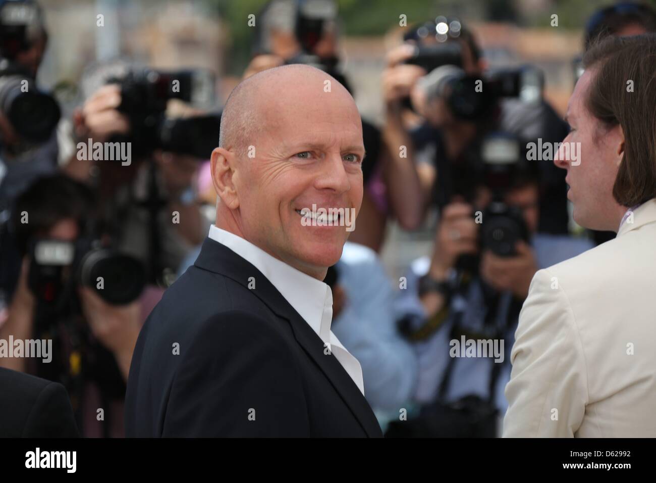 Actor Bruce Willis poses at the opening film photocall of "Moonrise ...