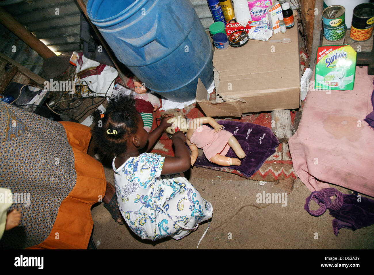 Interior of a shack in Hamburg, South Africa Stock Photo - Alamy