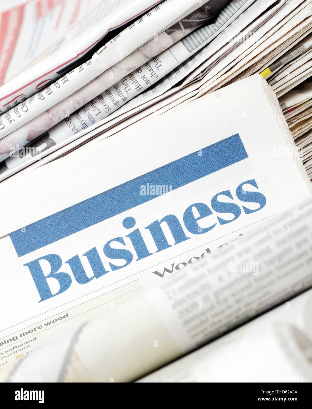 The business newspaper Stock Photo - Alamy