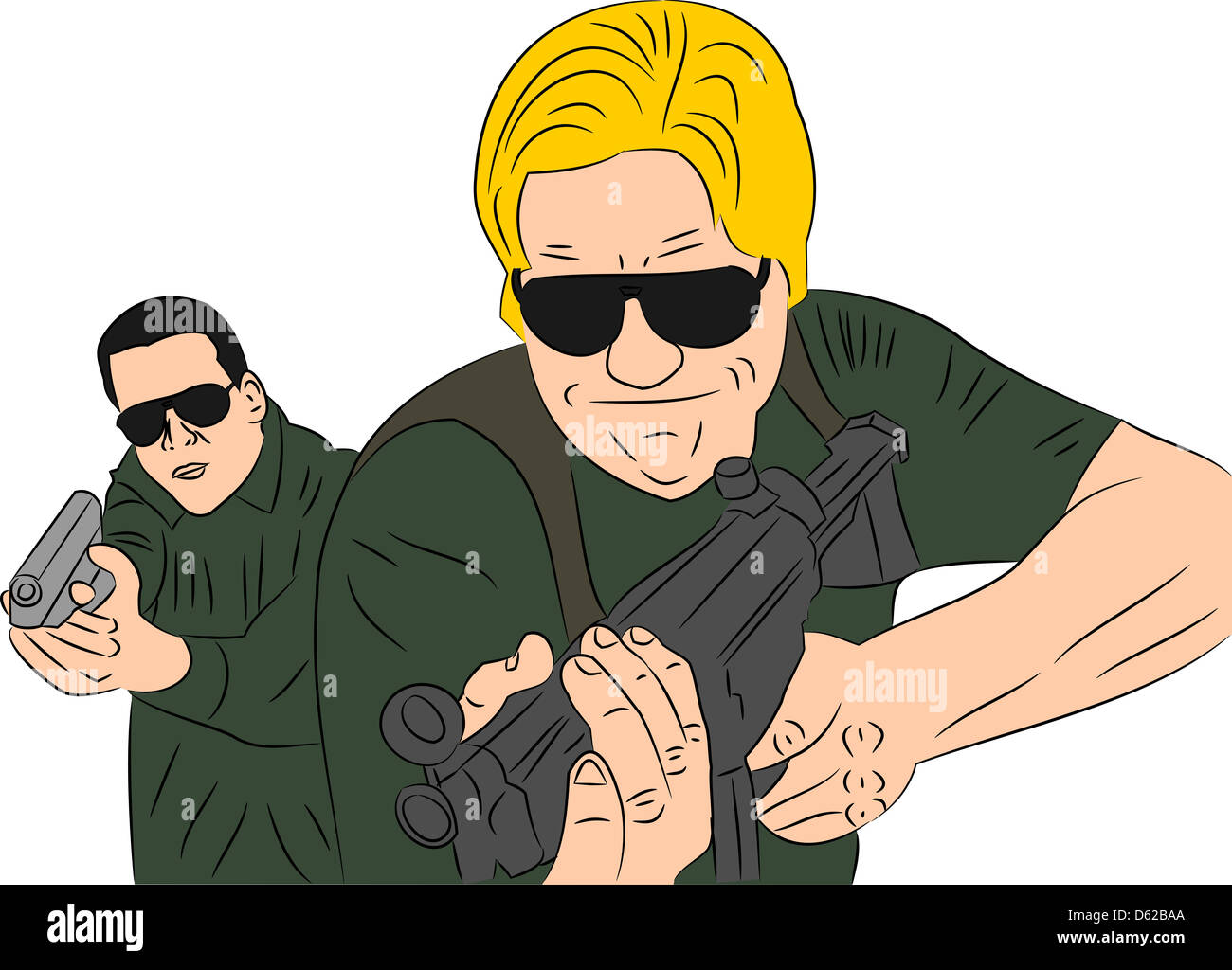 Man holding guns hi-res stock photography and images - Alamy