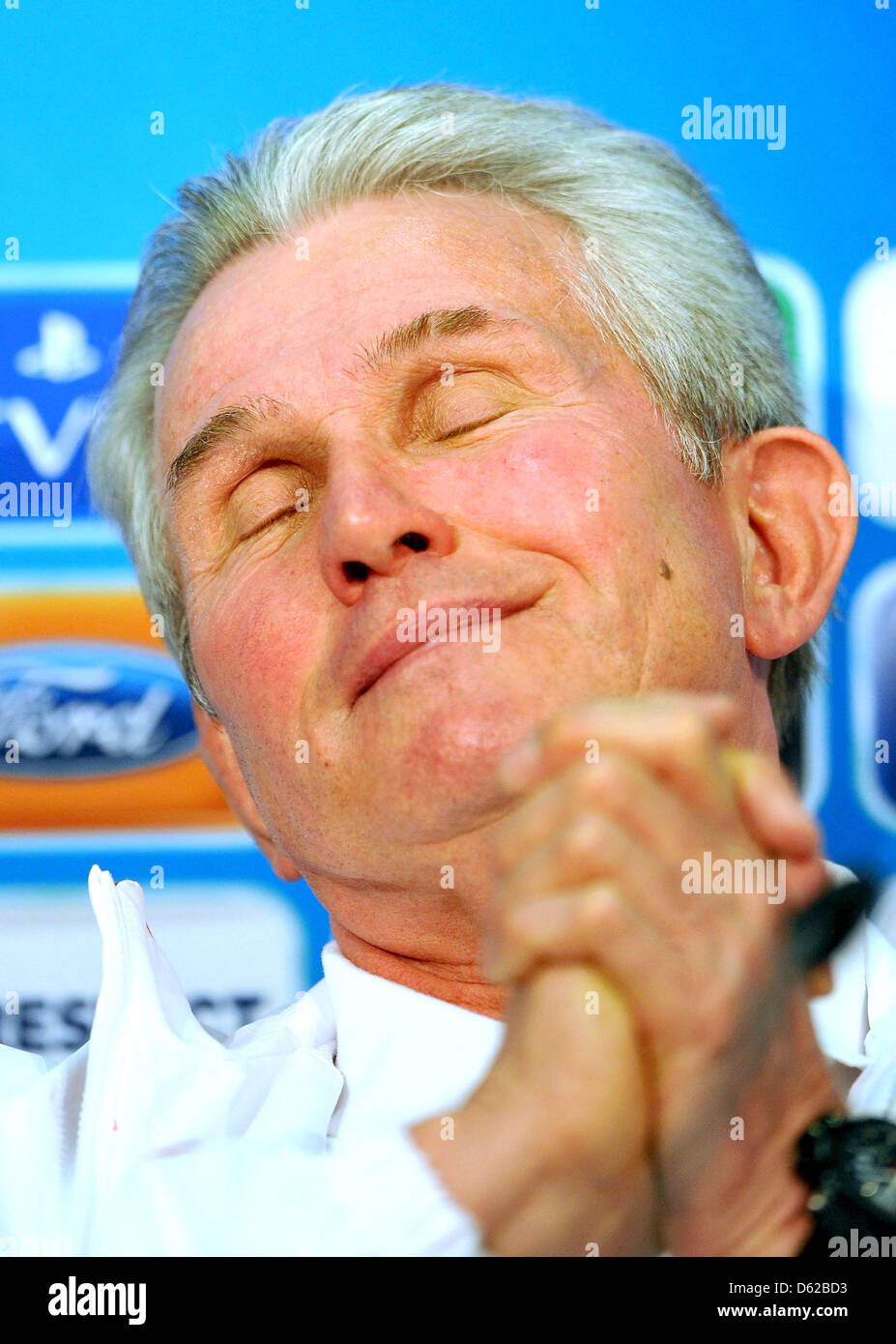 MUNICH, GERMANY - MAY 18: Manager Jupp Heynckes reacts during the FC ...