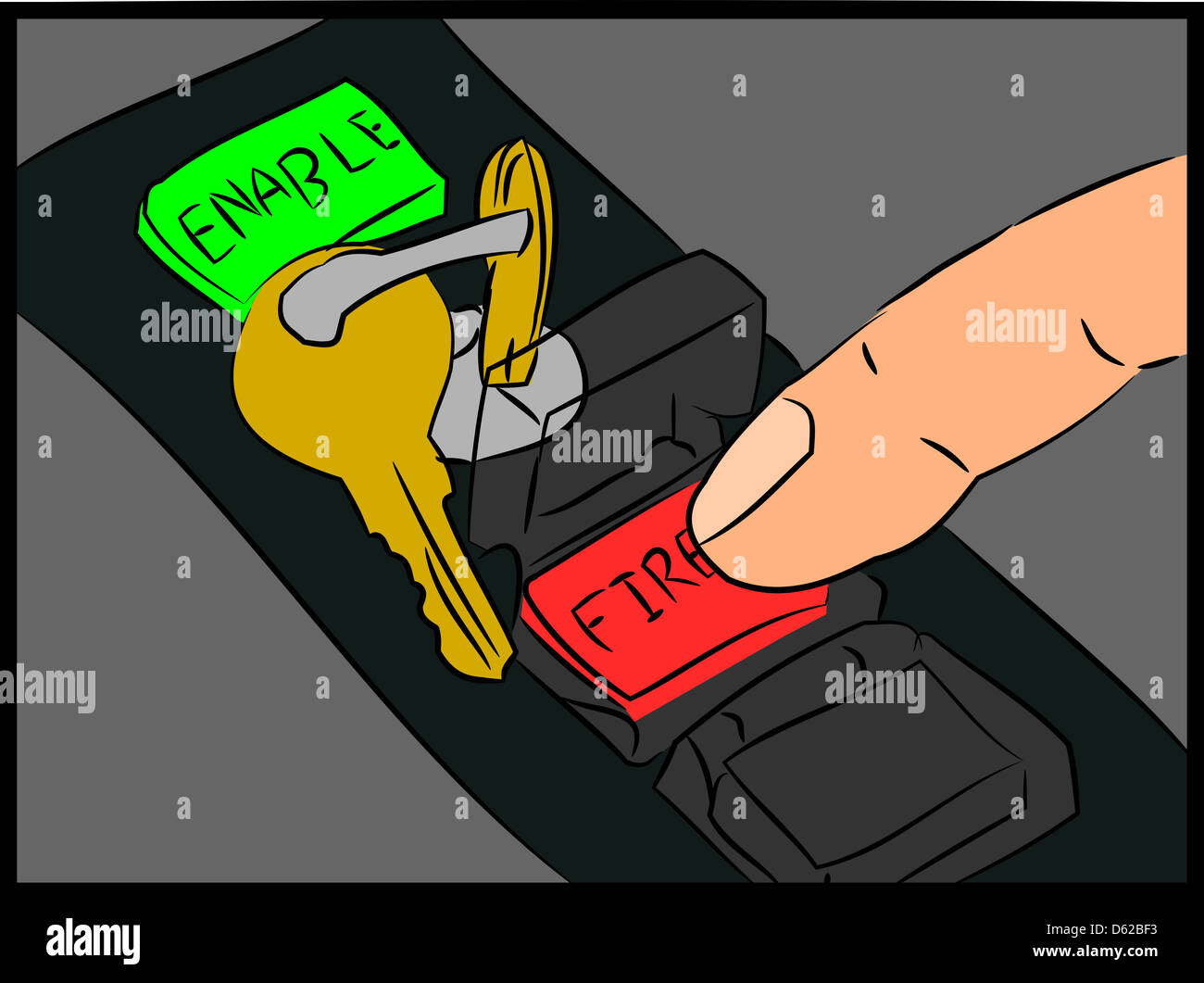 Missile launch button hi-res stock photography and images - Alamy