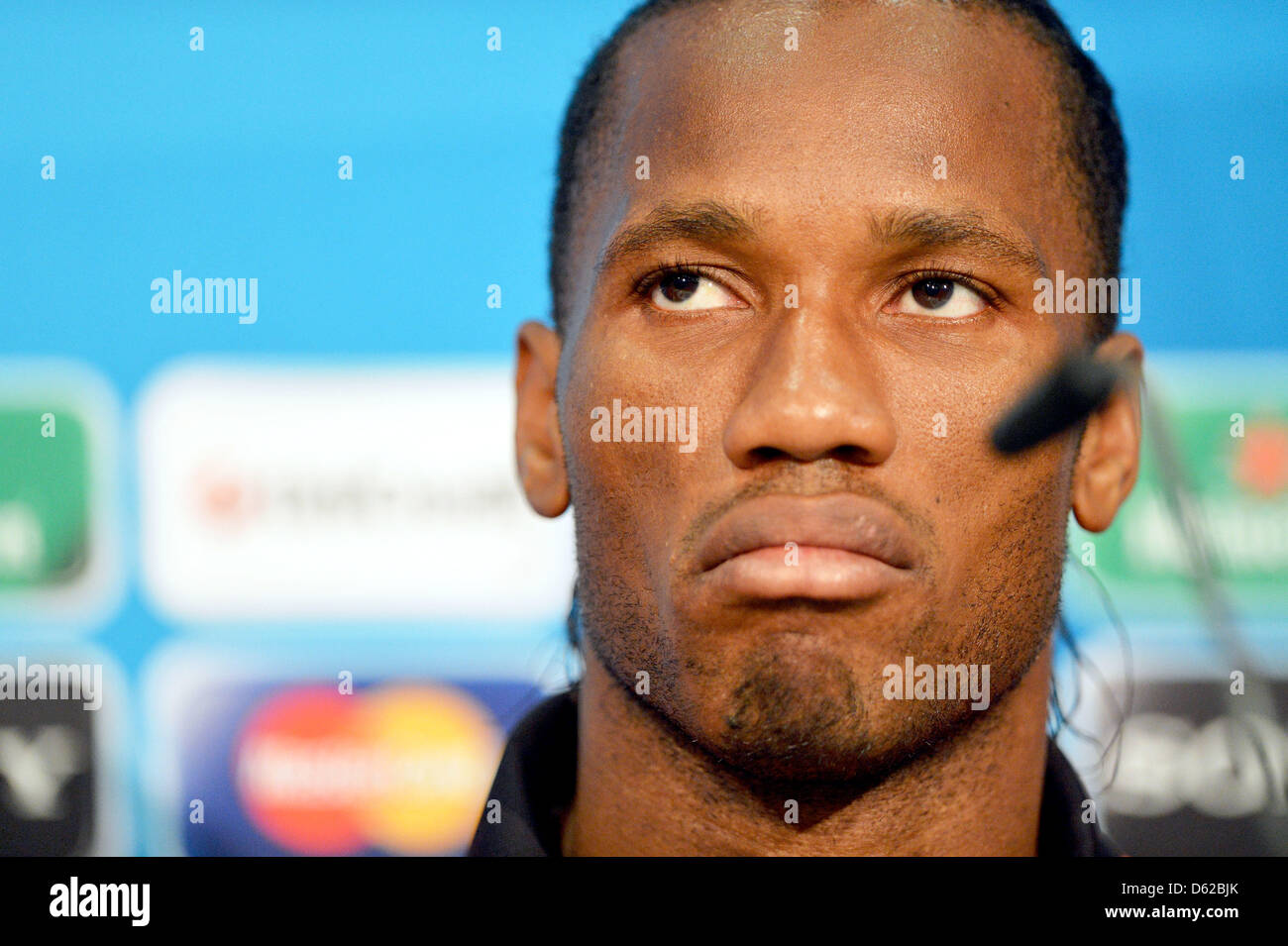 MUNICH, GERMANY - MAY 18: Didier Drogba looks on during the Chelsea ...