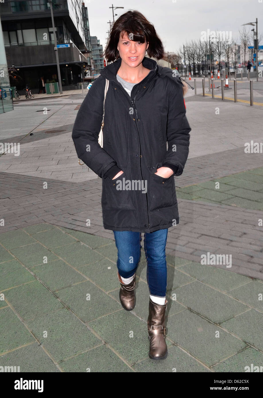 British television presenter, writer and comedian Dawn Porter spotted ...