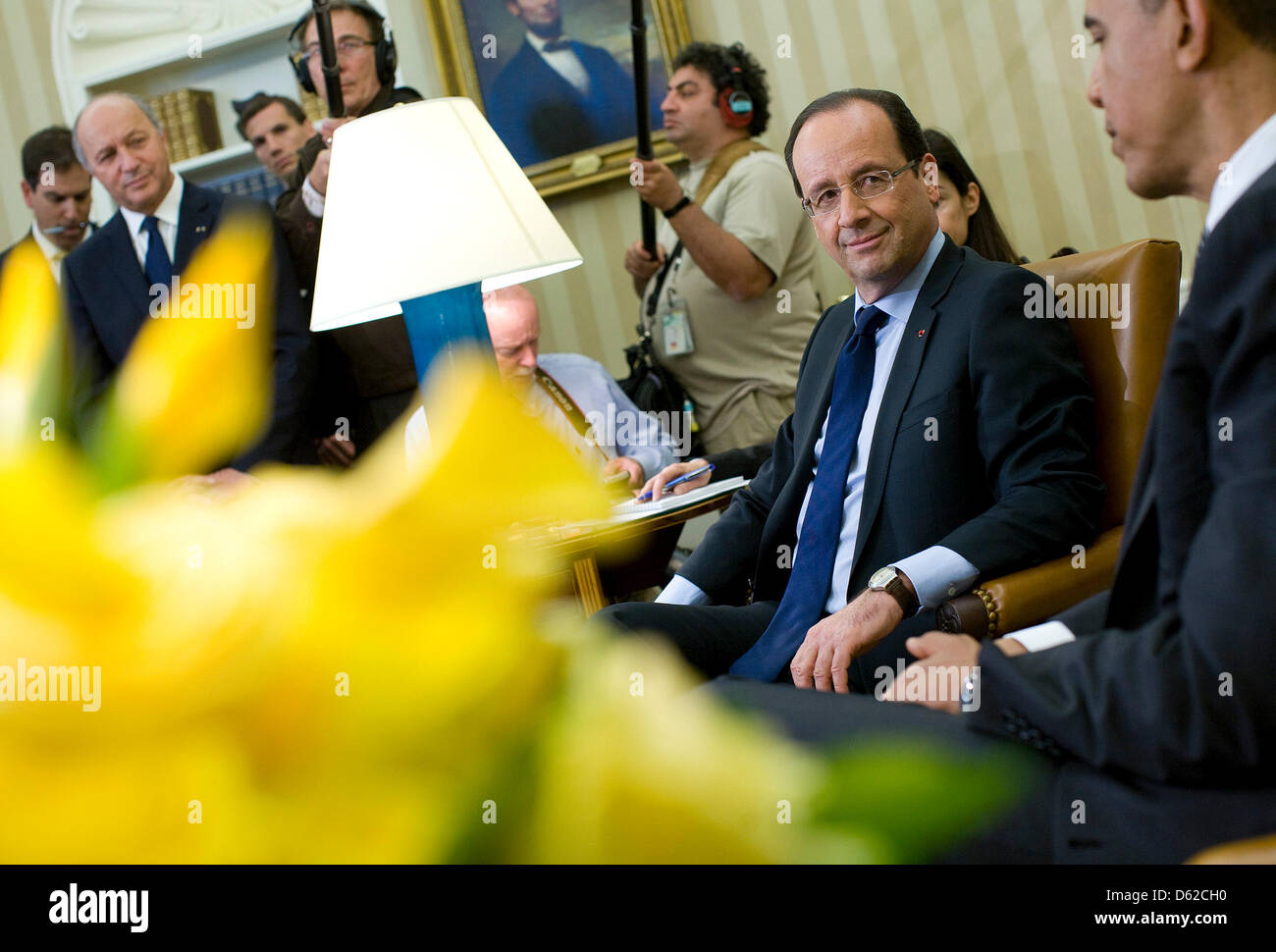 United States President Barack Obama meets newly elected President ...