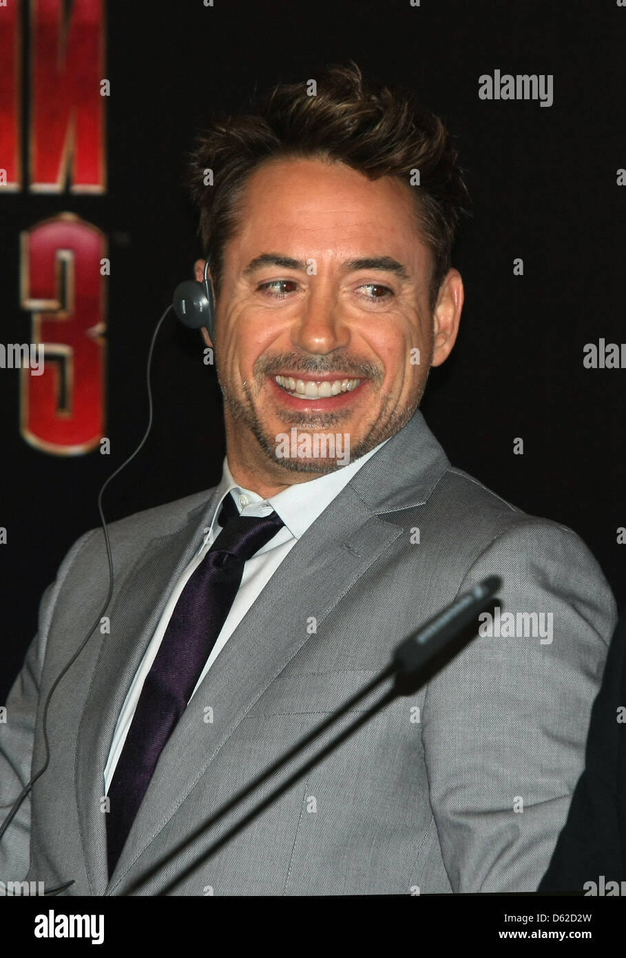 Moscow, Russia. 10th April 2013. Pictured: Robert Downey Jr at the ...