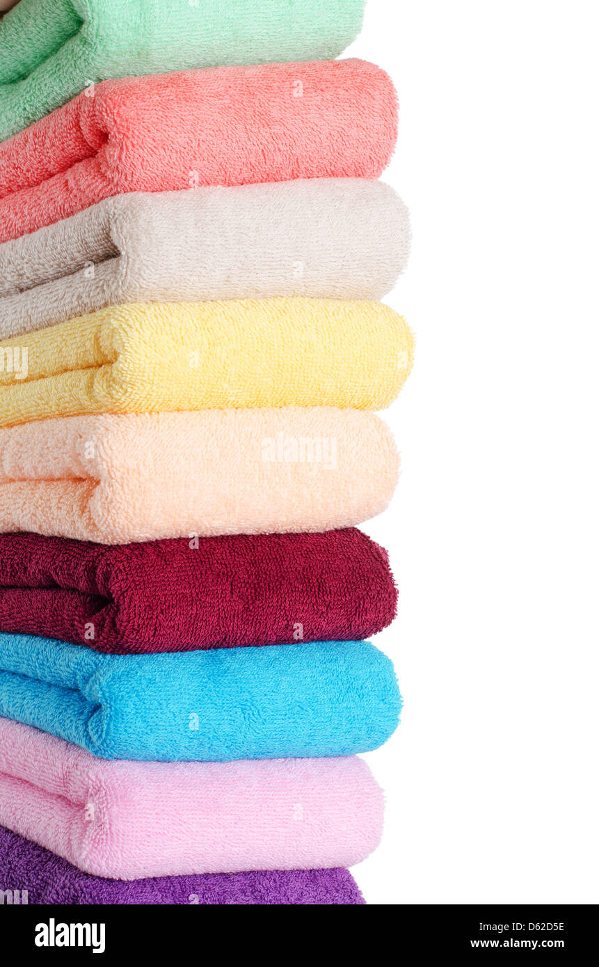 The combined color towels Stock Photo - Alamy