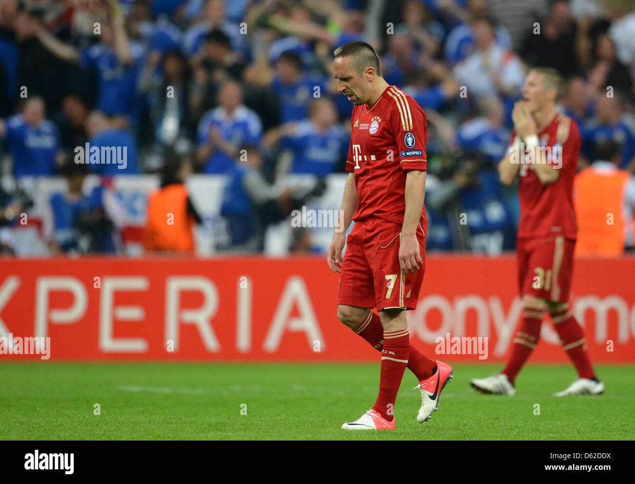 Munich's Franck Ribery reacts after the UEFA Champions League soccer ...