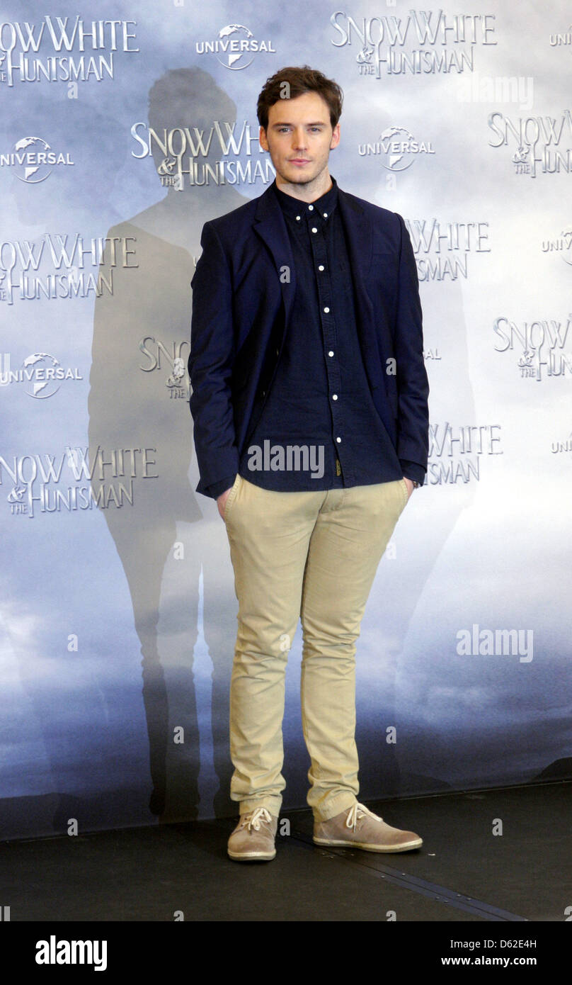 British actor Sam Claflin poses for the cameras during a photocall and ...