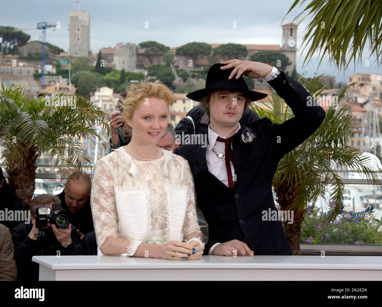 Actors Pete Doherty and Lily Cole pose at the photocall of "Confessions ...