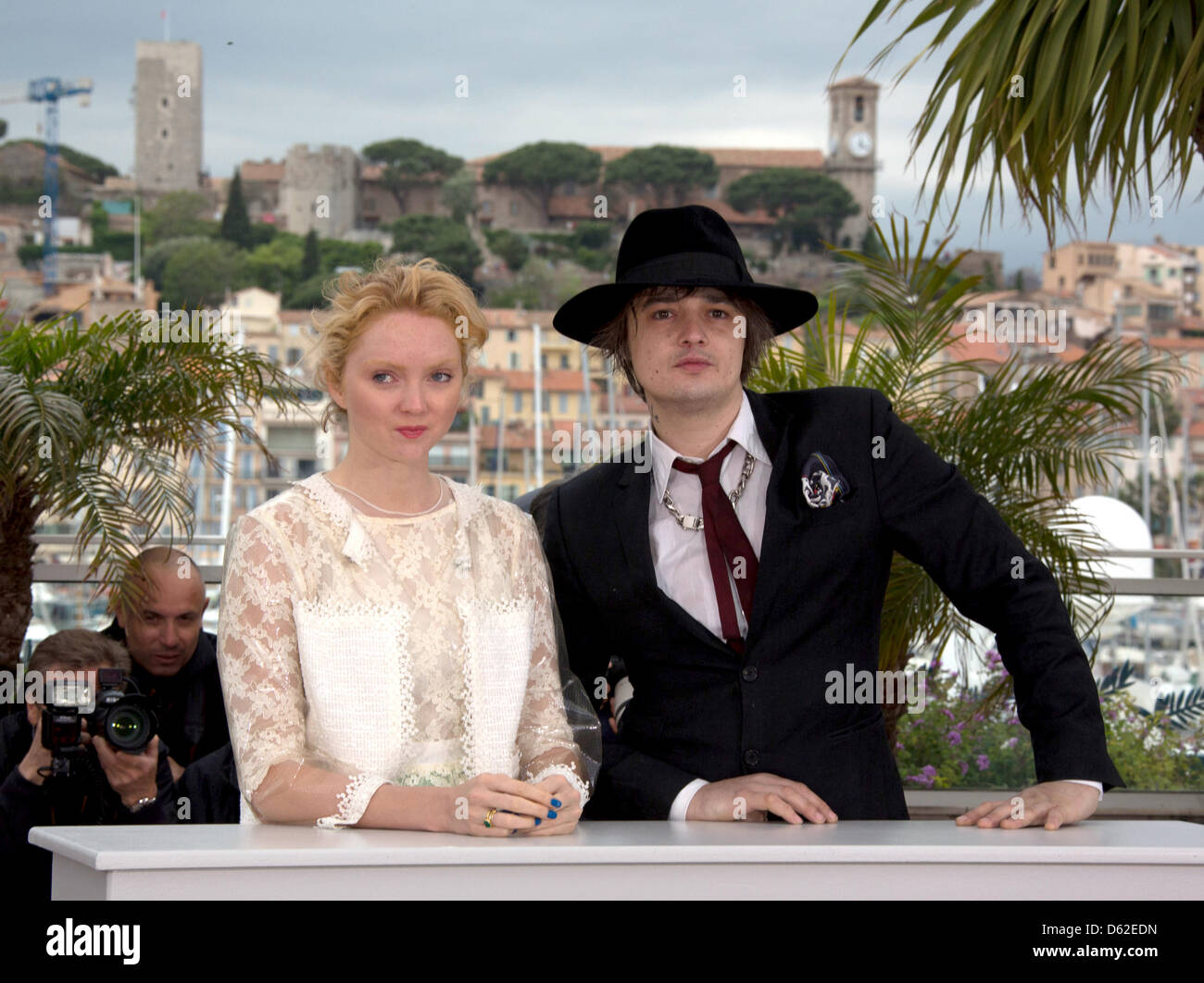 Actors Pete Doherty and Lily Cole pose at the photocall of "Confessions ...