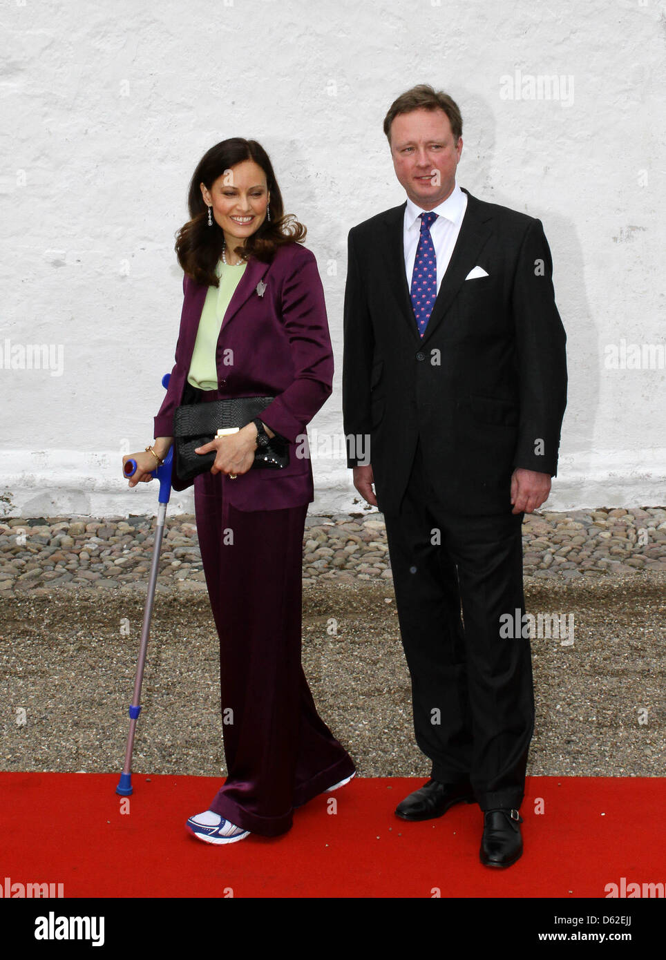 Carina Axelsson and Prince Gustav zu Sayn-Wittgenstein-Berleburg arrive ...