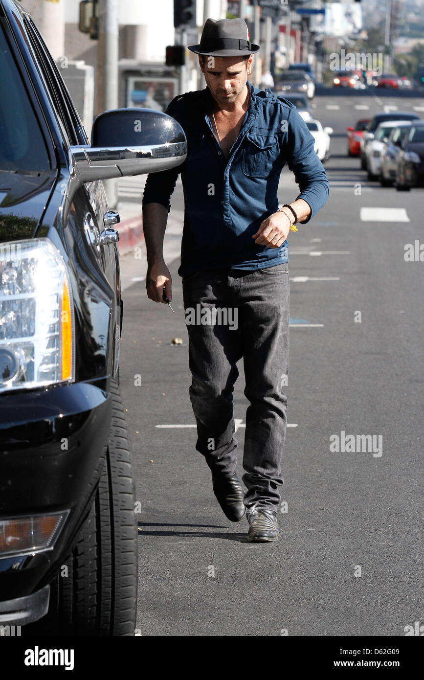 Colin Farrell taking a stroll in West Hollywood Los Angeles, California ...