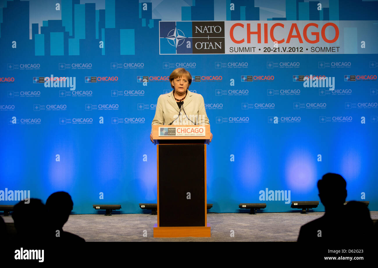 German Chancellor Angela Merkel attends the press conference of the ...