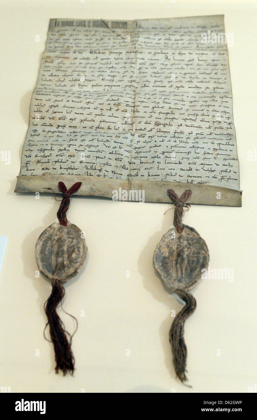 The original document with the first documentary mention of Berlin is ...